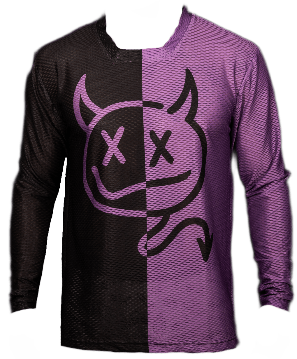 Menace Moto/MTB Jersey: Purple Devil – Numbskull